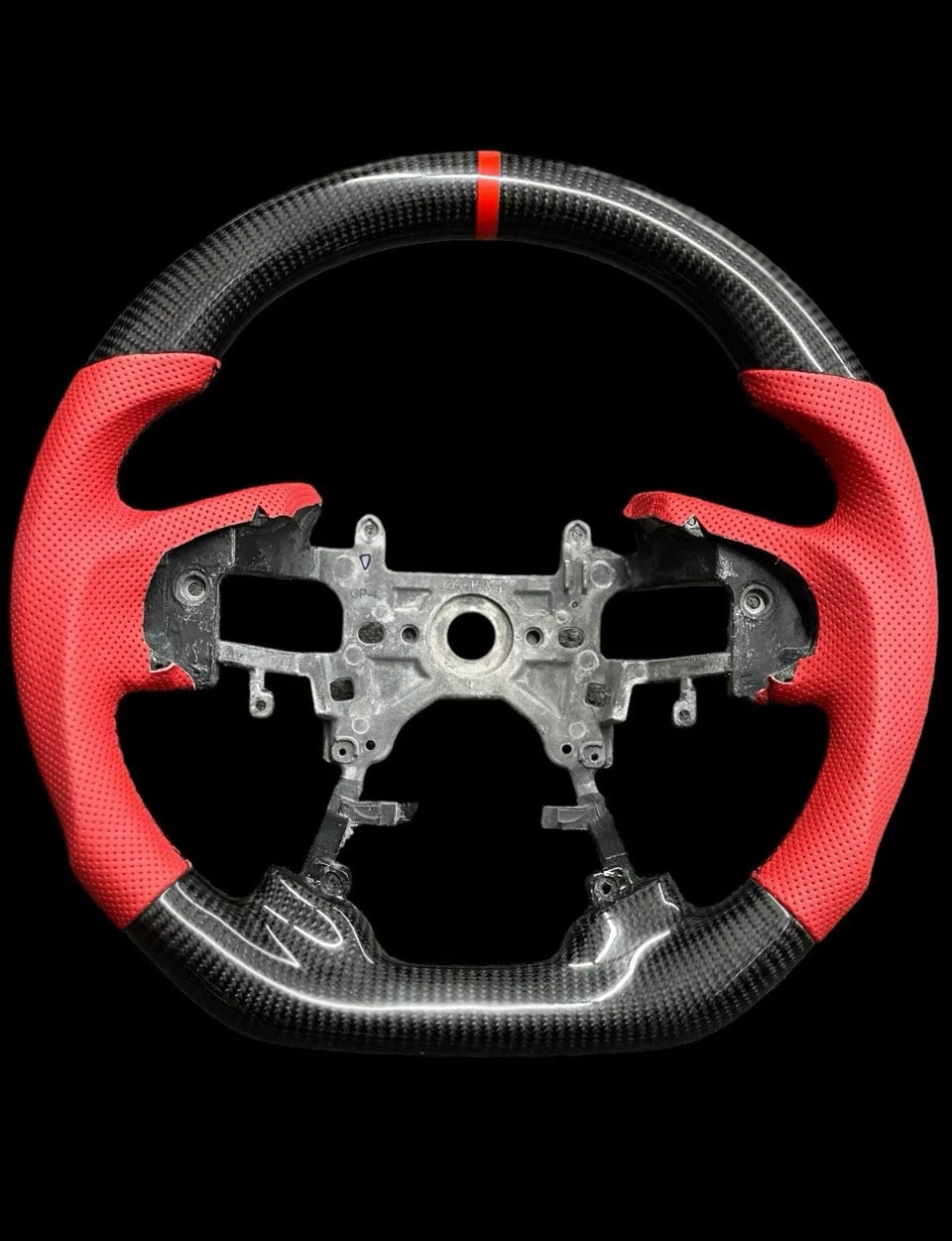 Red leather or black leather Carbon Fiber Steering Wheel for Honda Acc ...